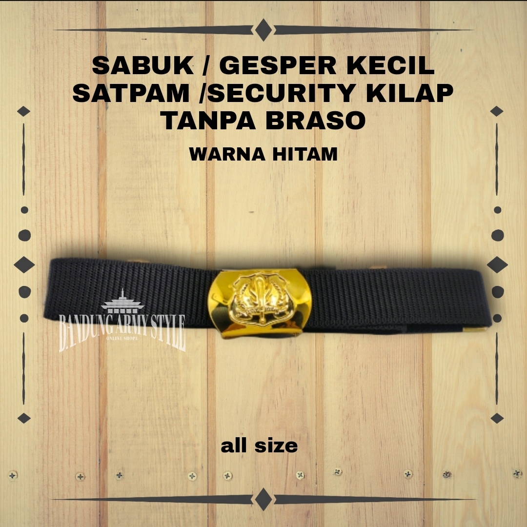 KOPEL SECURITY SATPAM KEAMANAN IKAT PINGGANG NYLON RIM RIEM MURAH ...