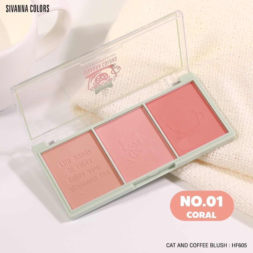 HF605 SIVANNA COLORS CAT COFFEE BLUSH ซีเวนน่า คัลเลอร์ แคท แอนด์ ...