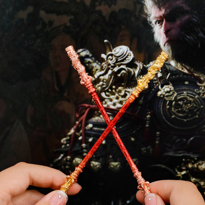Creative Mini Wukong Cudgel Meatal Model Monkey King Wukong Weapon ...