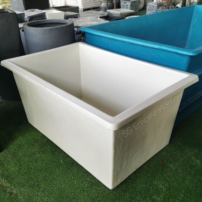 NEX 4 x2.5x2 Fiberglass Fish Tank Water Pond Aquarium Heavy Duty Kolam ...