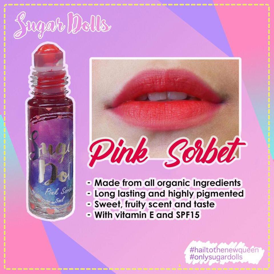 Original SUGAR DOLLS Lip & Cheek Gel Tint S9 Organic SDolls Lip n Cheek Gel Tint 5ml Organic ...