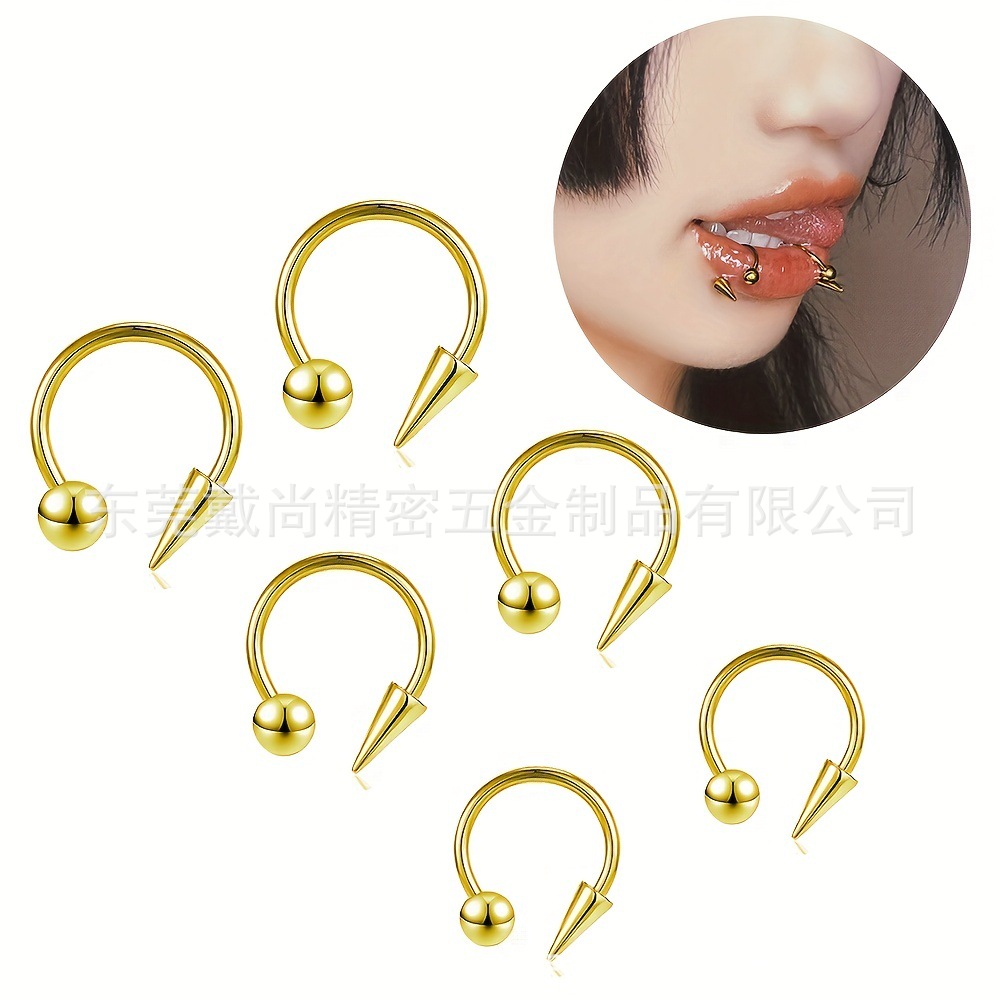 【Hottest Trends】Simple Stainless Steel C- shaped Nose Ring Horseshoe ...
