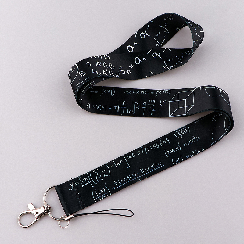 Advanced Mathematical Formula Lanyards Keychain Holder ID Card Pass ...
