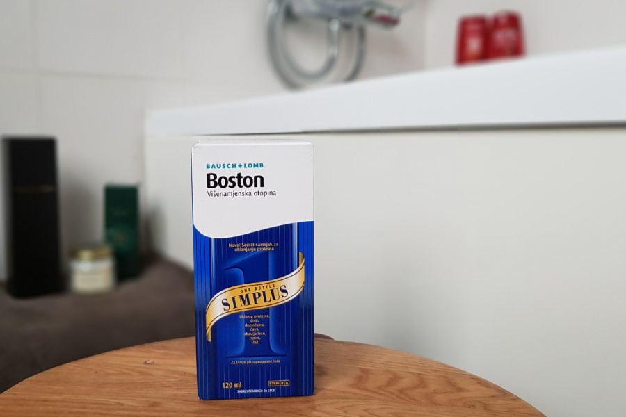 (F) Boston SIMPLUS Multi Action Solution (120ml) Hard lens RGP lens ...