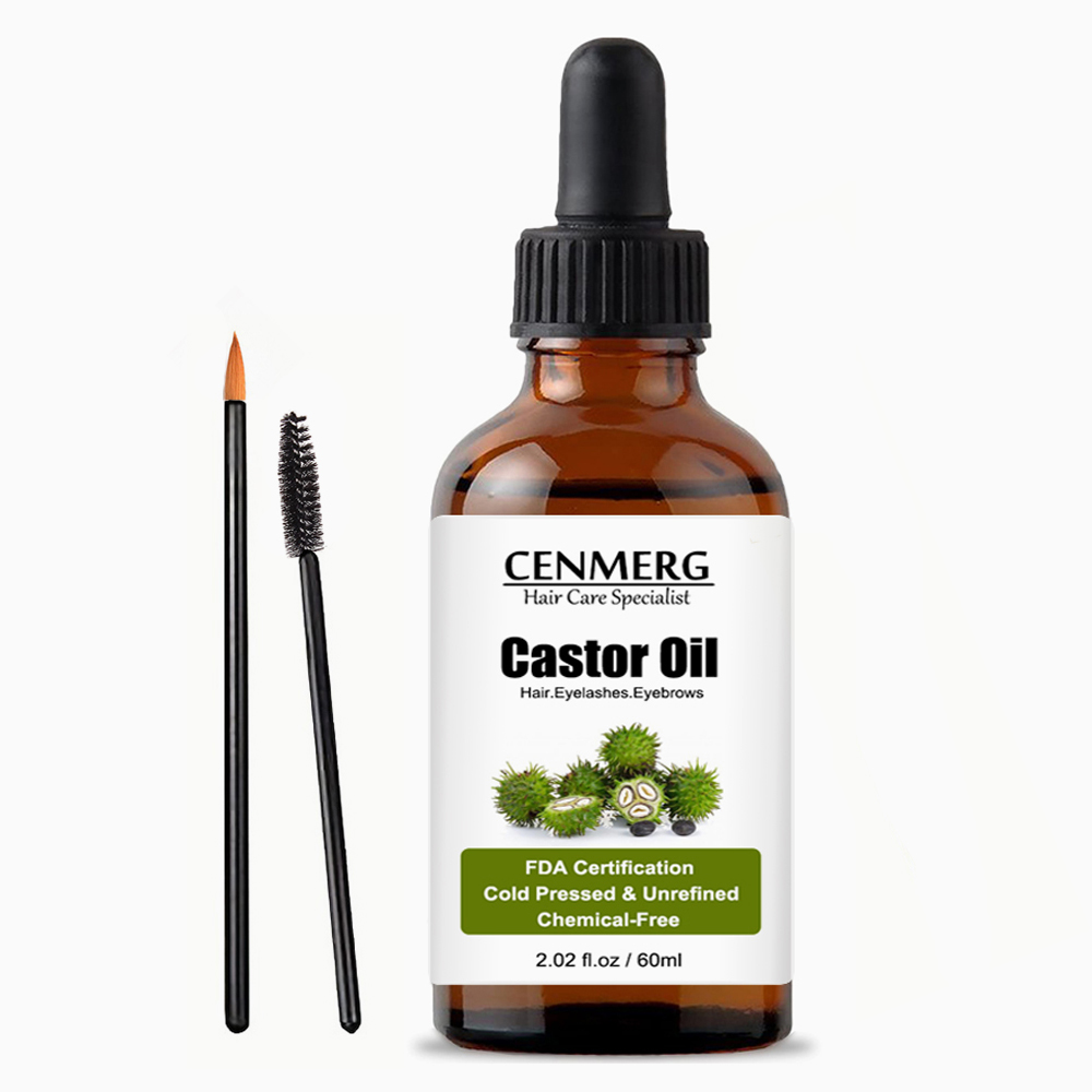 Organic Castor Oil 2.02fl.oz(60ml) 100%Pure Cold Pressed Castor Oil ...