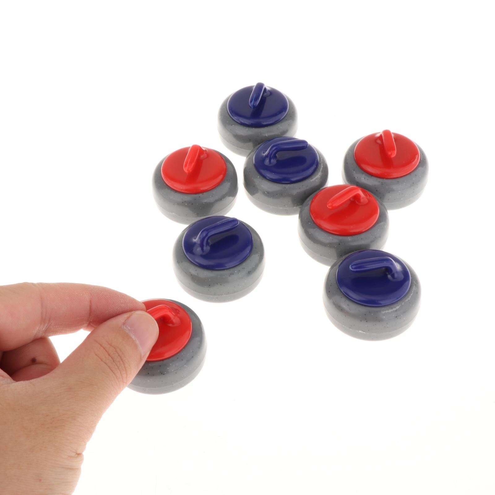 【SmartHorizon】8 Pieces Tabletop Curling Game Pucks Portable Friends ...