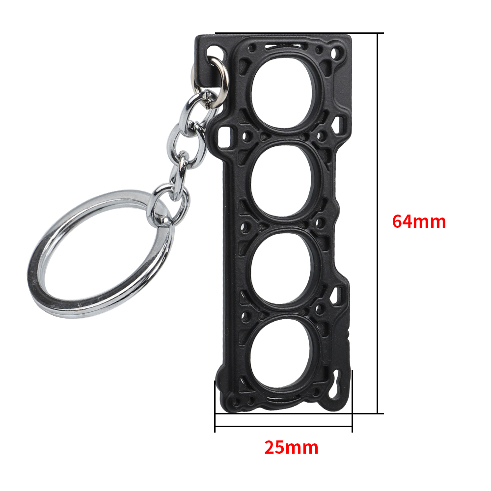 【Hot demand】Car Modification Keychain Turbo Four Cylinder Head Engine ...