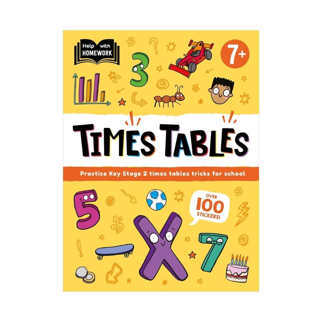 Times Tables Educational Workbook With 100+ Fun Reward Stickers (Age 7 ...
