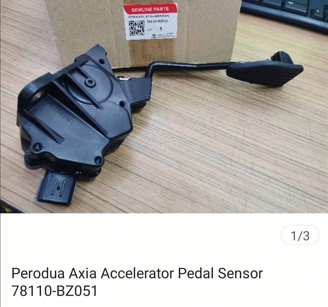100% ORIGINAL PEDAL SENSOR ASSY FOR PERODUA AXIA BEZZA / ACCELERATOR ...
