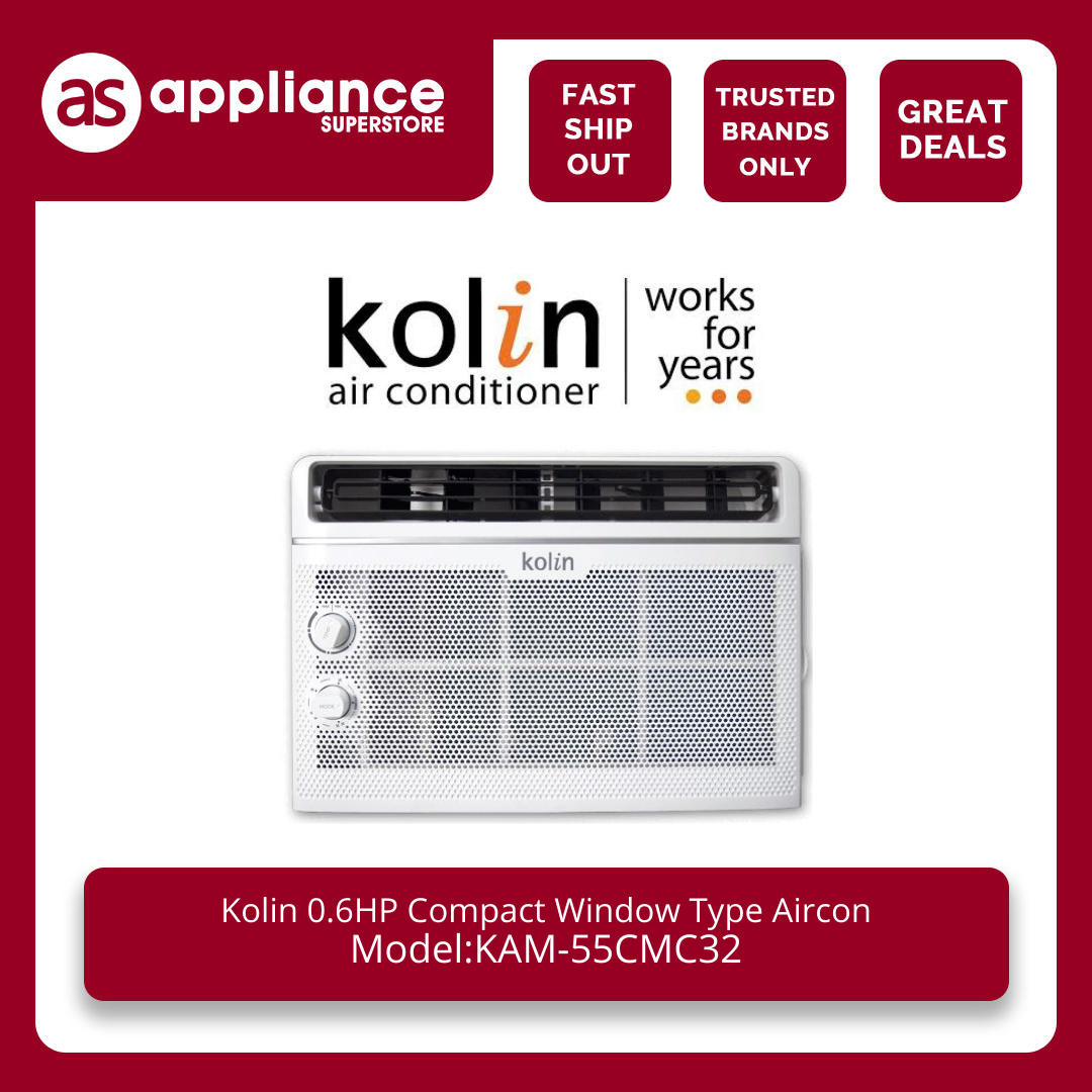 Kolin 0.6HP Compact Window Type Aircon KAM-55CMC32 | Lazada PH