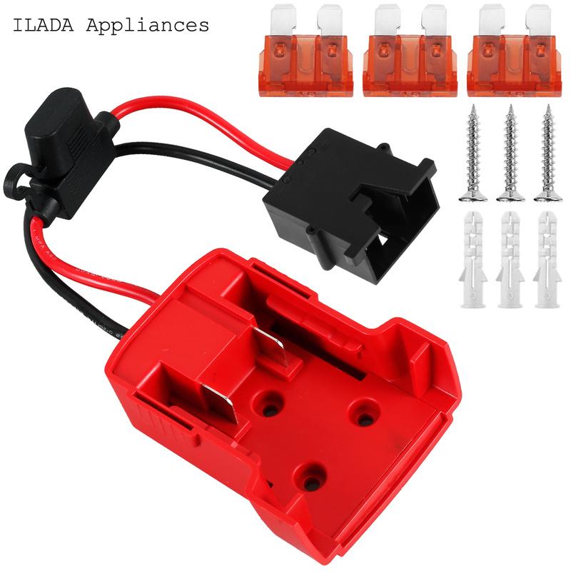 Power Wheels Adapter Portable 18V Battery Adapter with 40A Fuse and ...