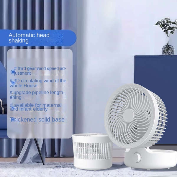 WOZHIDA 3D new electric fan household refrigeration air circulation fan ...
