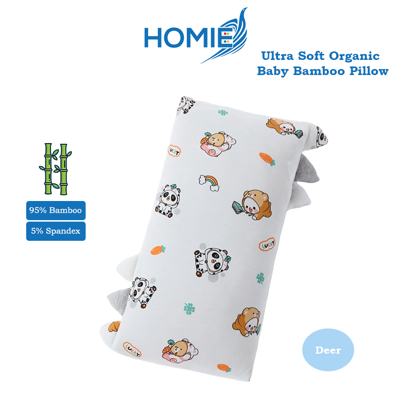 【Ultra Soft Organic Baby Bamboo Pillow 】Bamboo Baby Pillows for better ...