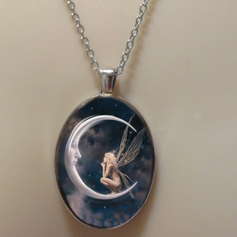 【Best price】temu Moon Goddess Angel Elf Drop Pendant Halloween Trendy ...