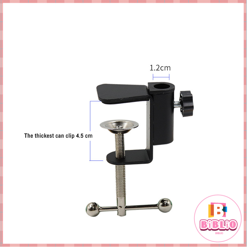 BIBLIO BIBLIO Black C-Clamp Desk Light Clamp Mount Holder Cantilever ...