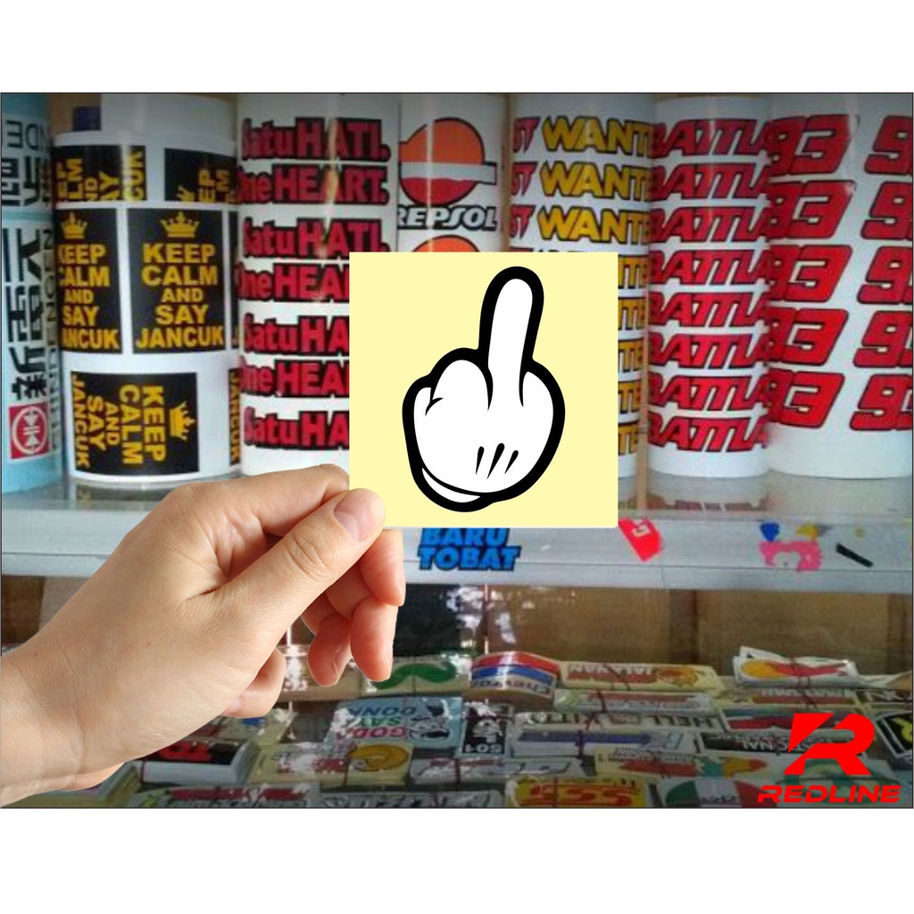 Stiker Middle Finger Cutting | Lazada Indonesia