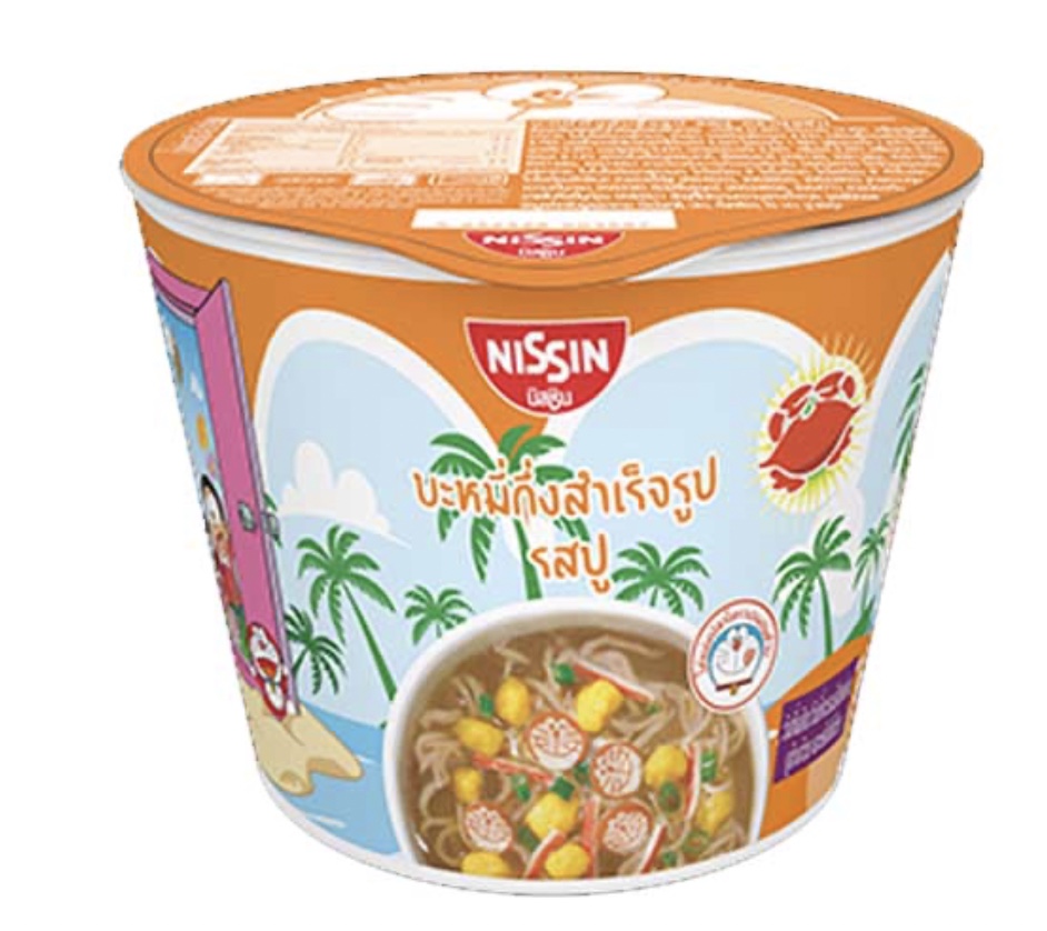 The BEAST shop_3x[3ถ้วย] Nissin นิสชินโดเรม่อน มาม่ารสปู บะหมี่กึ่งสำเร็จรูป บะหมี่ถ้วย มาม่า ...