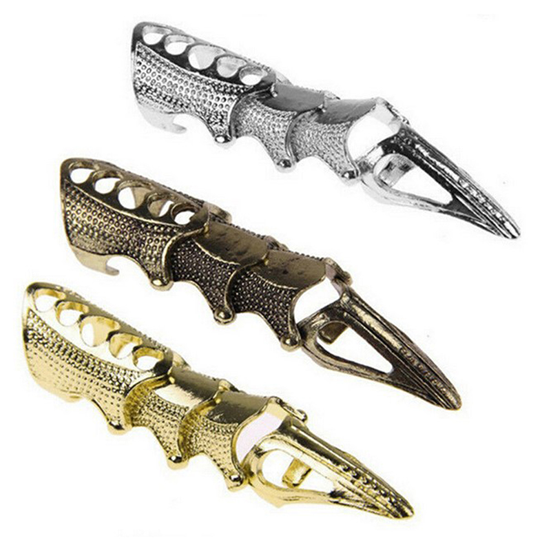 Knuckle Armor Metal Punk Unisex Finger Rings Jewelry Prop Accessories ...