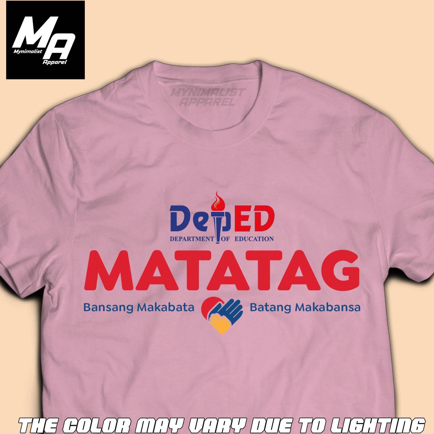 Deped Matatag Front Only Minimalist Graphic Print Tshirt for ADULT ...