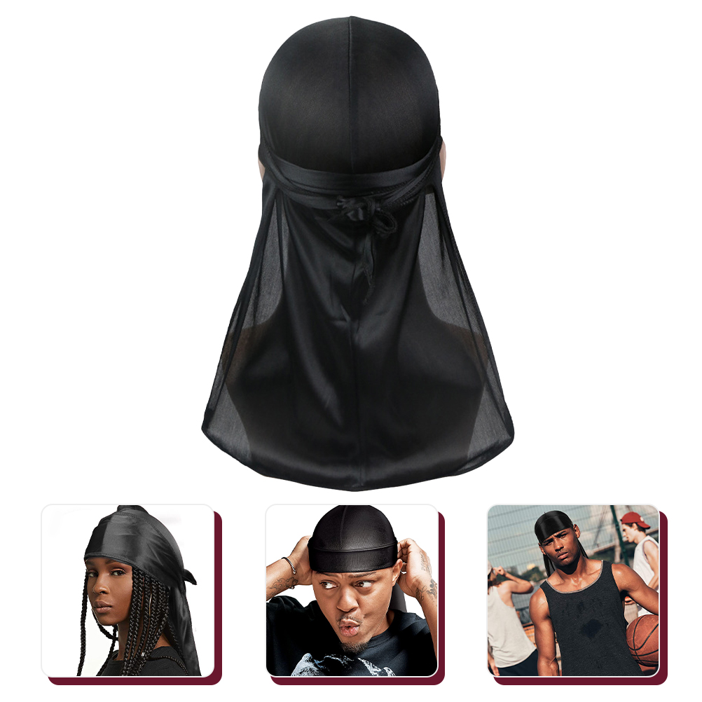【Special Promotion】 Durag Durags Silk Men Long Headwraps Silky Women ...