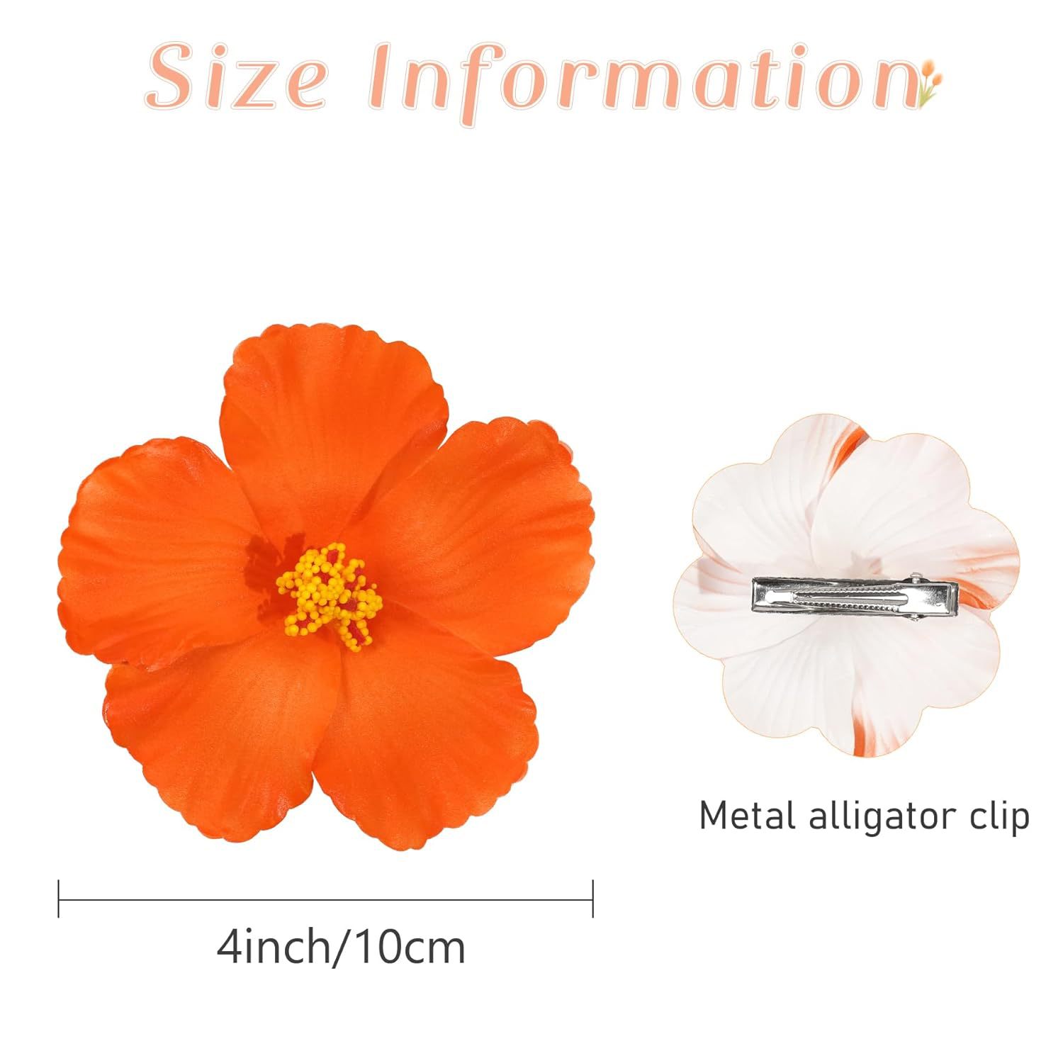 Enacolor Fashionable Flower Hair Clip Artificial Flower Clip Styling ...