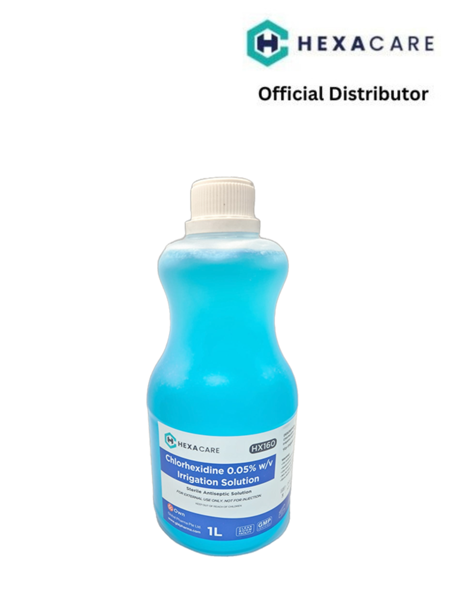 Hexacare Chlorhexidine 0.05% Antiseptic Irrigation Solution, 1000ML ...