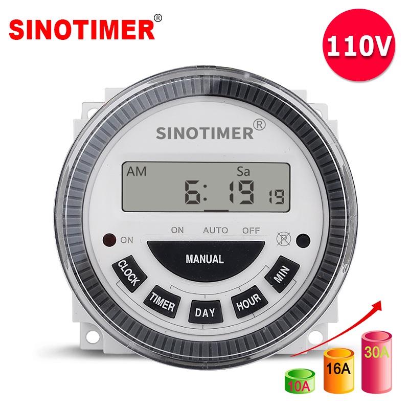 【ClassicCraze】Heavy Load 30A Days Programmable Digital Timer Switch Output 110V Voltage Inside ...