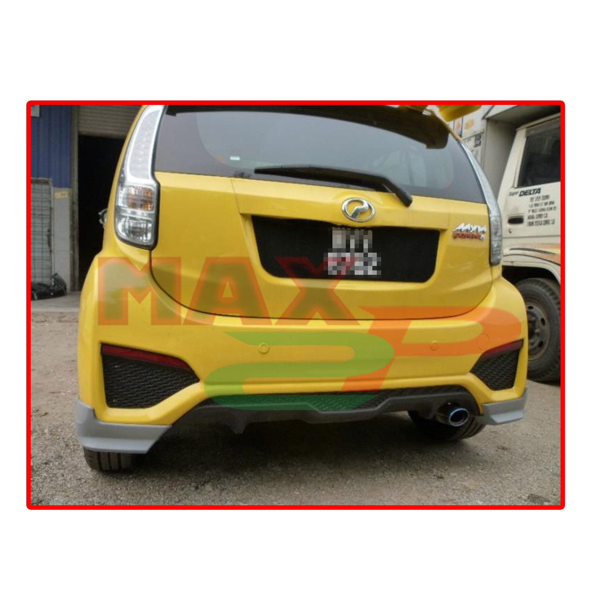 Perodua Myvi Icon SE (2015 Facelift) GU Style Rear Back Skirt Skirting ...