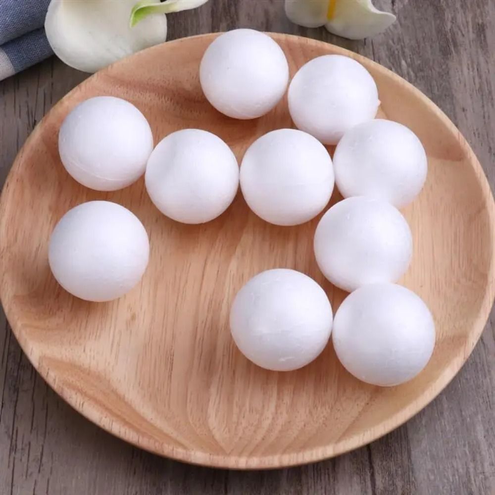 Crafts Mini Foam Balls White Polystyrene Christmas Balls Round ...