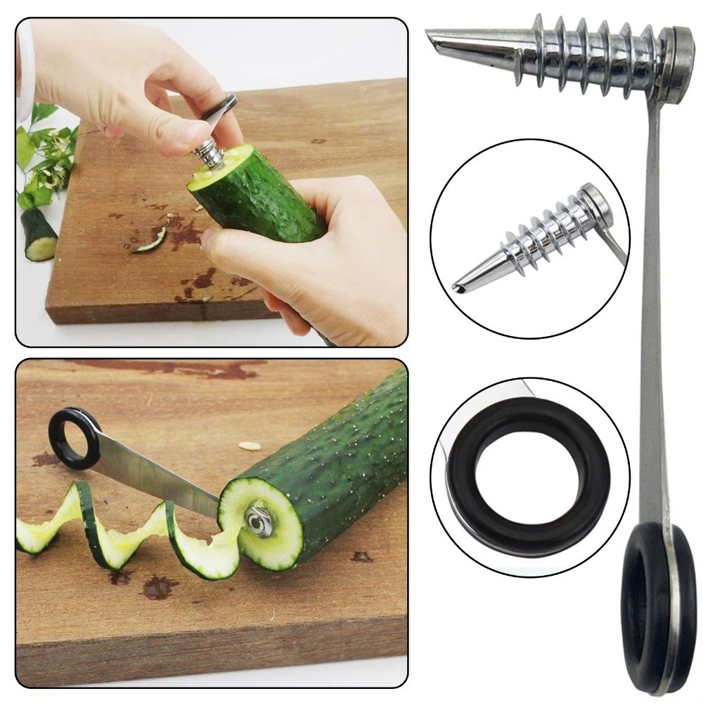 Cooking Accessories Stainless Steel Vegetable Spiral Cutting Machine ...