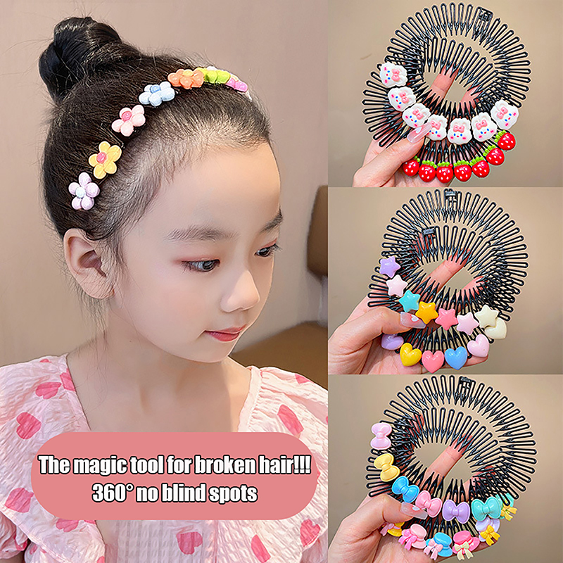Broken Bangs Hair Artifact Invisible Hairpin Back Head Headband ...