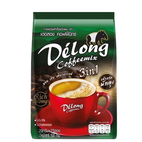 Delong Coffee mix 3 in 1 กาแฟเดอลอง คอฟฟี่ มิกซ์ 500 กรัม | Lazada.co.th