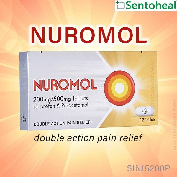 Nuromol Double Action Pain Relief 12 tablets | Lazada Singapore