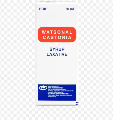 CASTORIA Laxative Senna Leaves Extract Sodium Potassium Tartrate Syrup ...