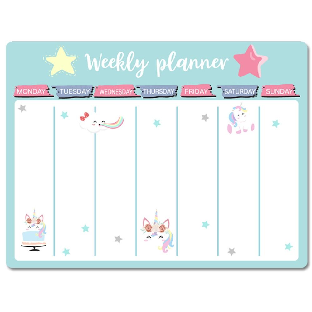 Magnetic Planner Sticker Kawaii Work Plan Magnetic Fridge Sticker ...