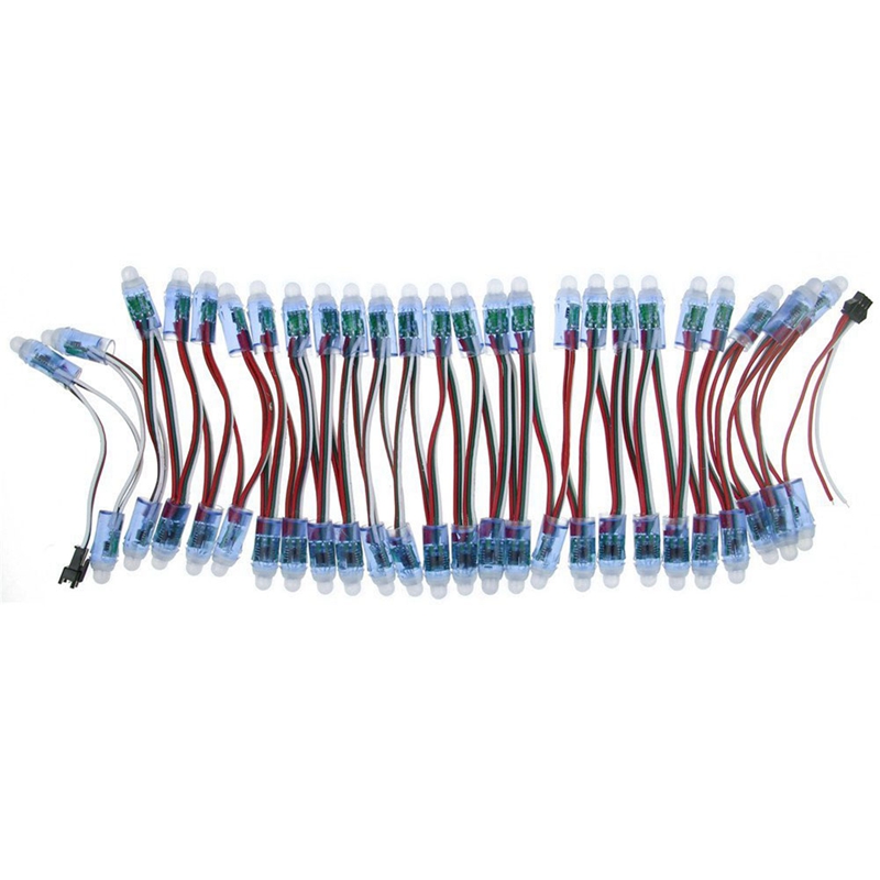 (OEFY) 500Pcs 12mm WS2811 Full Color LED Pixel Light Module DC5V IP68 ...