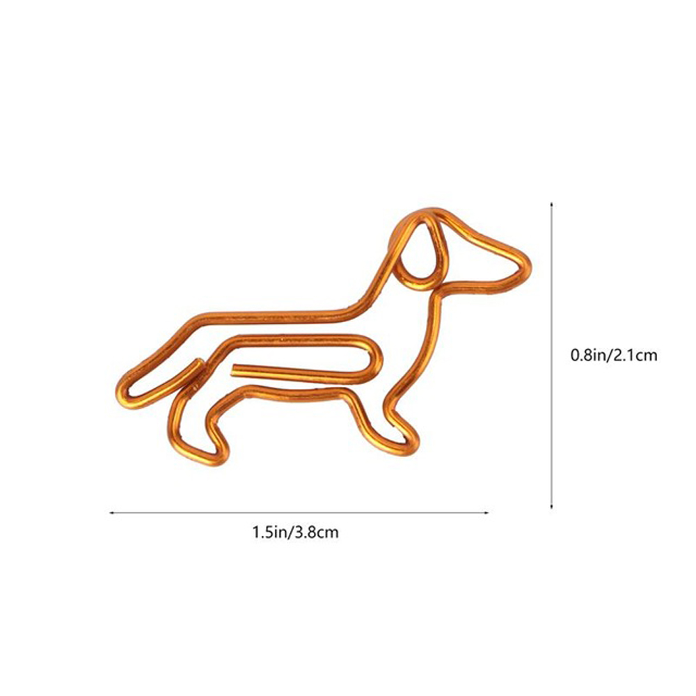 Creative Cartoon Customization Paper Clamps Bookmark Clip Dachshund ...
