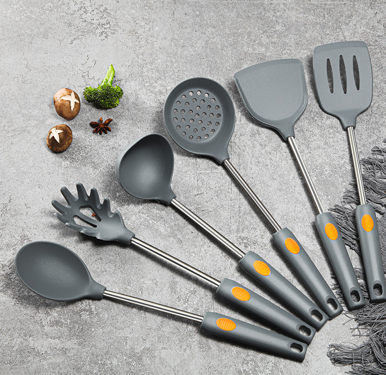 Premium Solid Silicone Pasta Fork Non Stick Noodle Spoon Server ,Heat ...