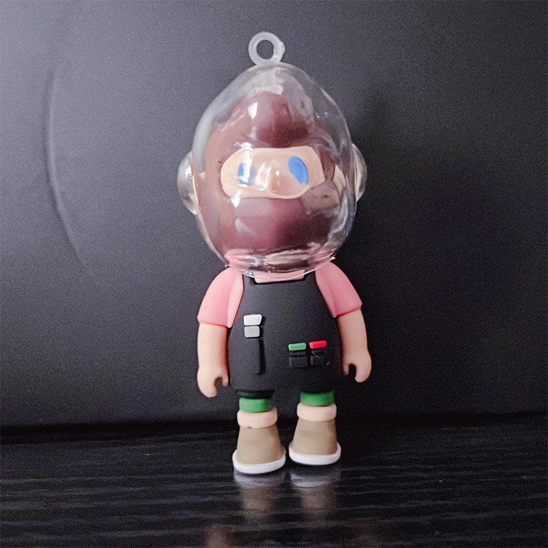 Cartoon Farmer Bob Keychain Kawaii Anime Figure Silicone Model Pendant ...