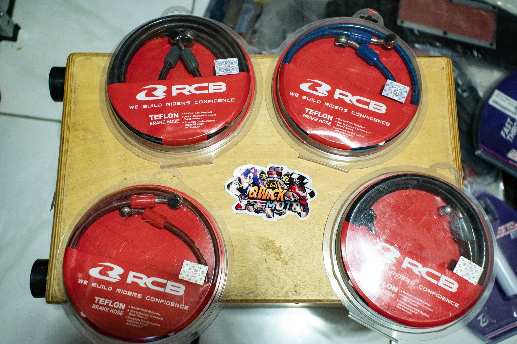 RCB Teflon Brake Hose (AEROX/NMAX NON ABS/MIO/MIO I125- Front& Rear ...