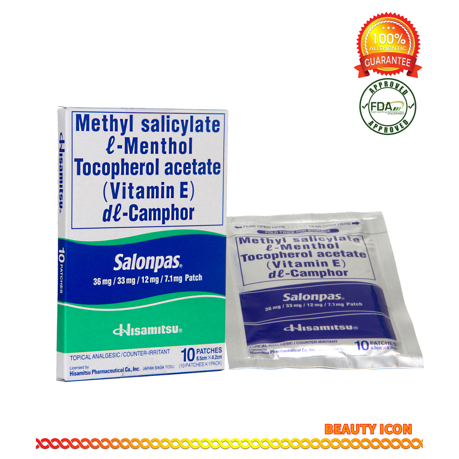 Salonpas Box of 10 Patches Salonpas Medicated Patch | Lazada PH