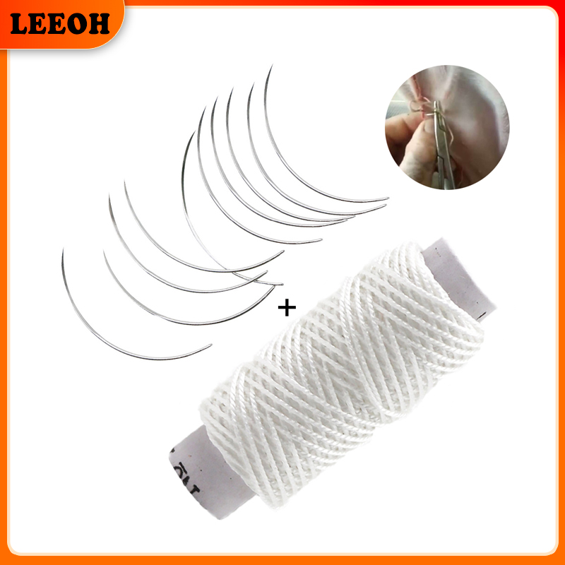 2 In1 10 Pcs Veterinary suture needle+1 Roll veterinary sutures Suture ...