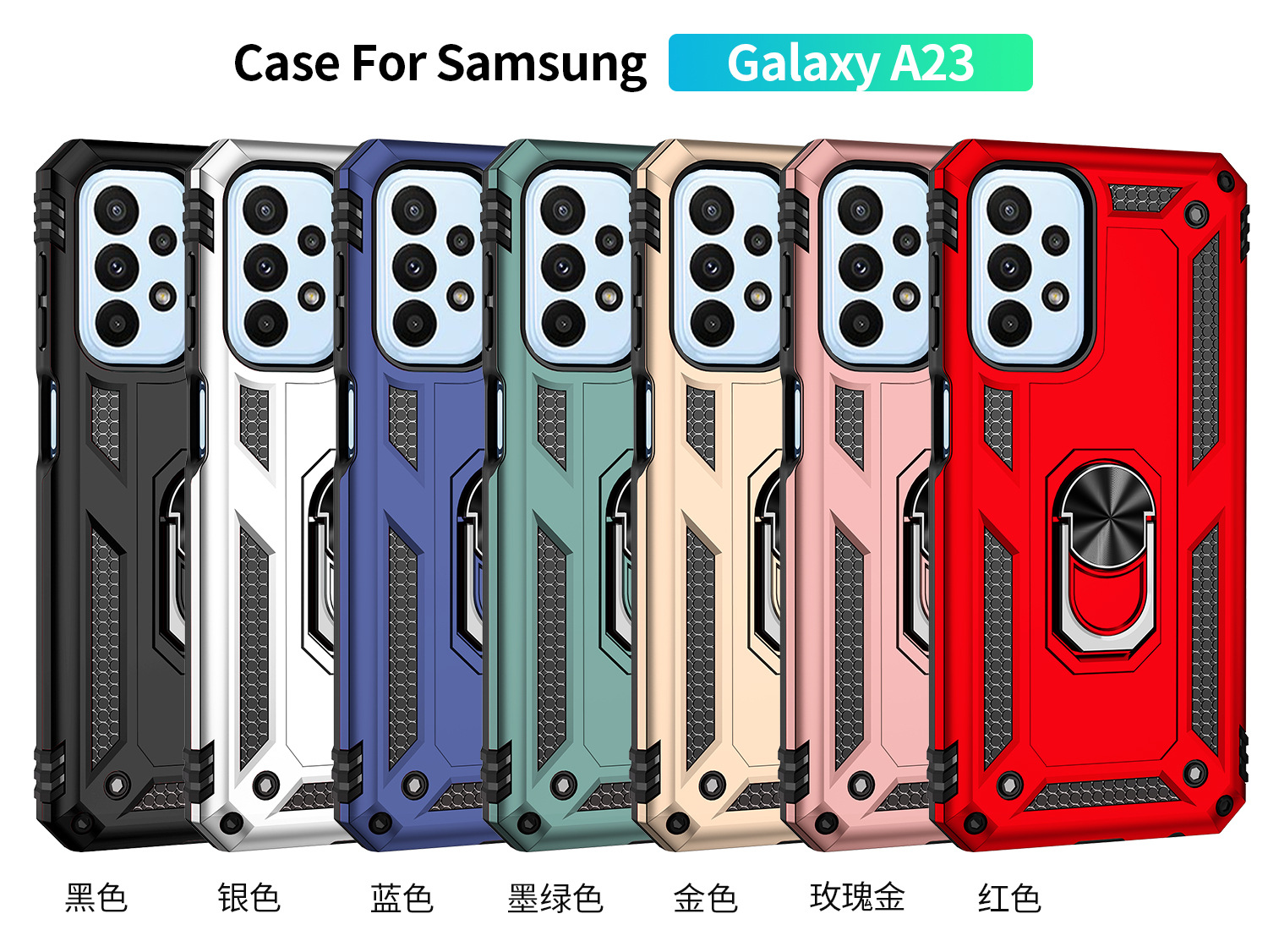 Samsung Galaxy A23 Phone Case,Shockproof Phone Case wih Stand for ...