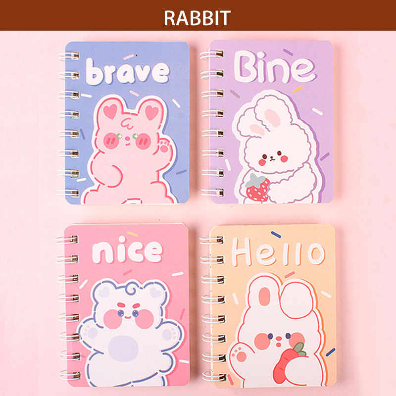 𝟭𝟲𝟬 𝗣𝗔𝗚𝗘 》Cute Cartoon Mini Notebook Portable Memo Note Book Notepad ...