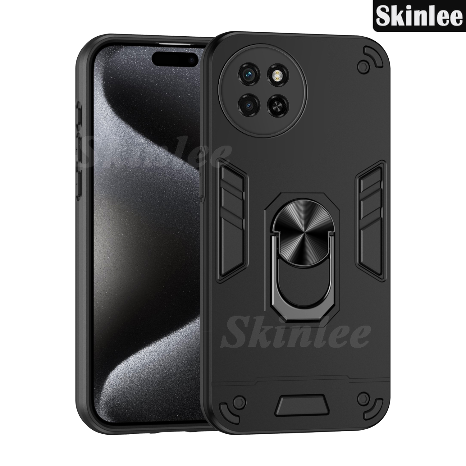 Phone case For itel S23 Back cover Shockproof Armor Stand with Holder ...