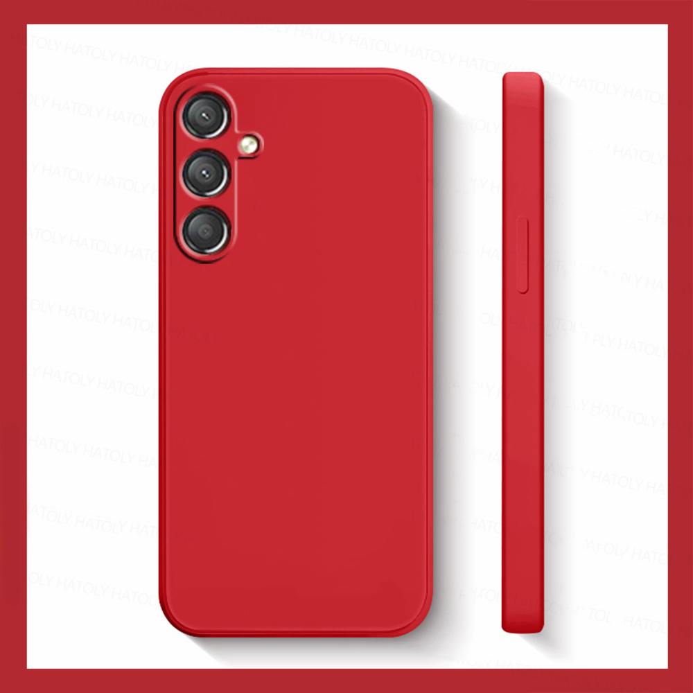 For Samsung Galaxy A15 5G Case Square Liquid Silicone Soft Matte Camera Protection Cover For ...