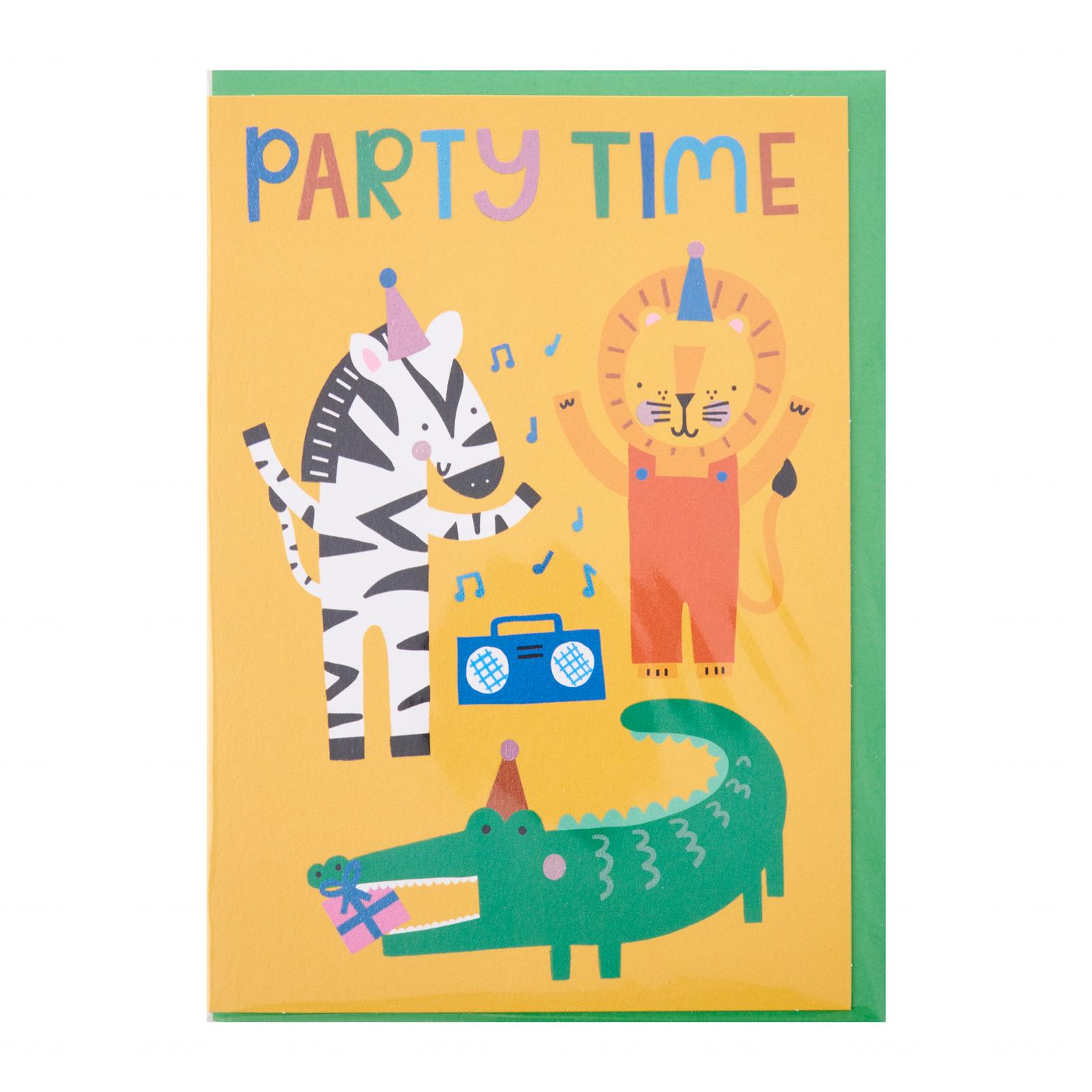 Raspberry Blossom Party Time Jungle Disco Birthday Card | Lazada Singapore