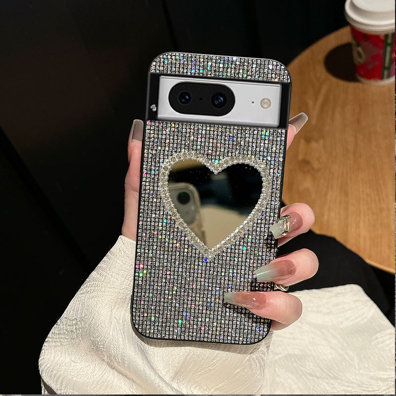 【Best value】 Luxury Glitter Grid Leather TPU Phone Case for Google ...