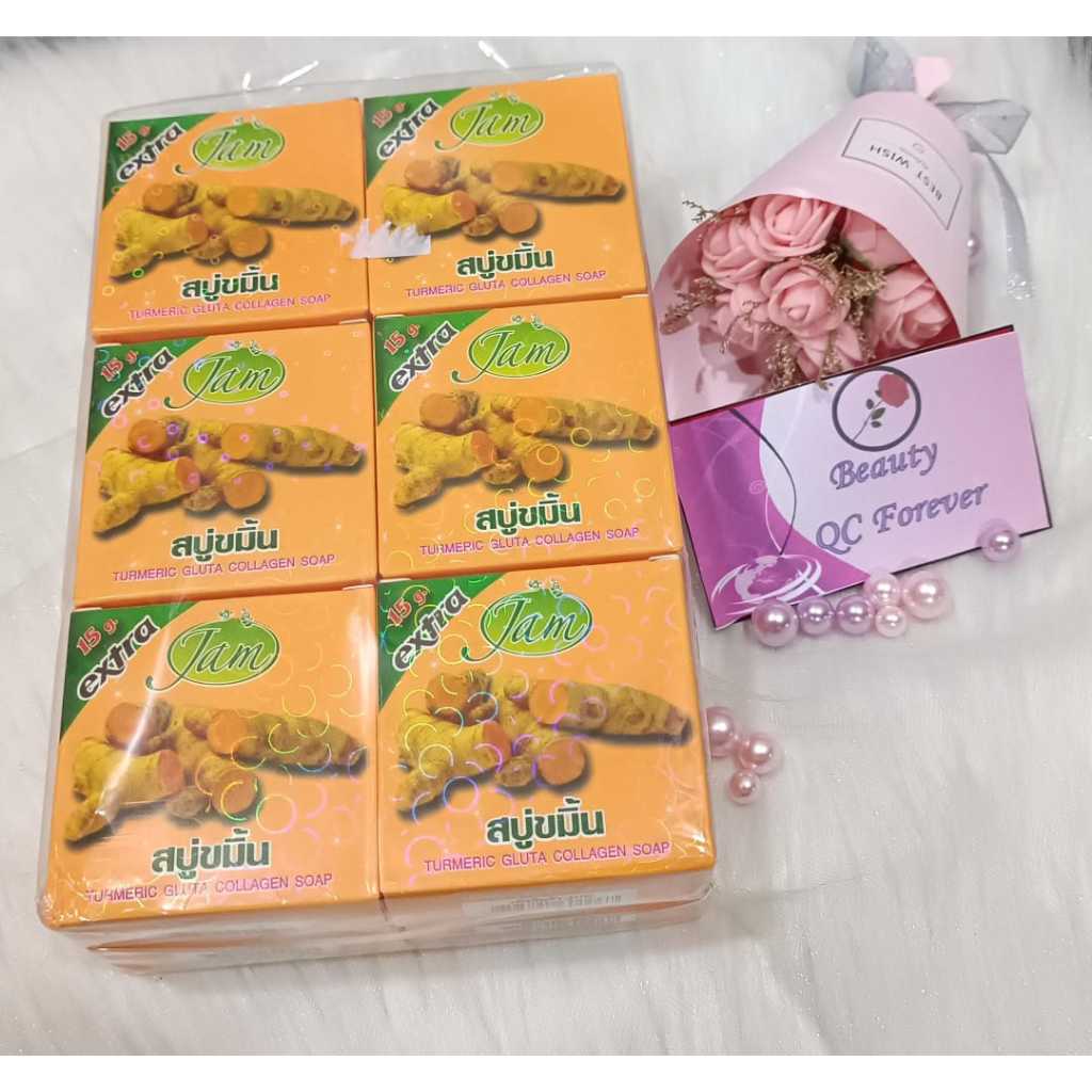 JAM Turmeric soap gluta +collagen - SABUN KUNYIT JAM brand 100% ori ...
