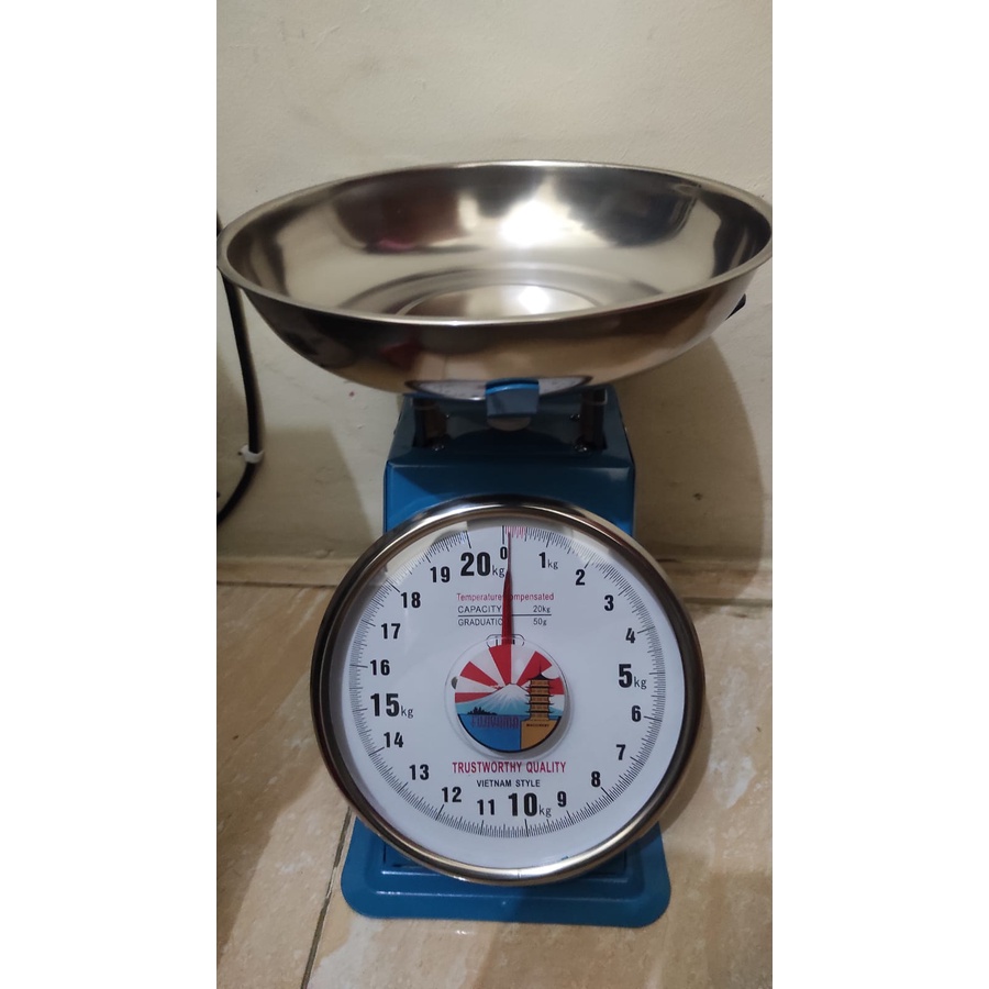 TIMBANGAN DUDUK origina fujiyama Timbangan Jarum / Timbangan Duduk Stainless / Timbangan Buah ...